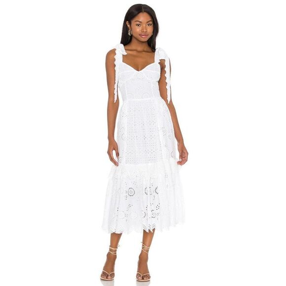 LoveShackFancy | Dresses | Loveshackfancy Antonella Whitelace Eyelet ...